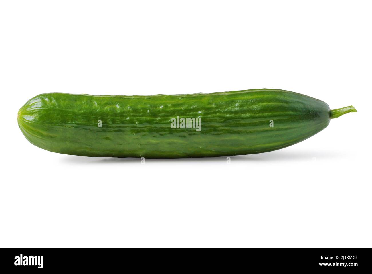 Long fresh green cucumber isolated on white Stock Photo - Alamy