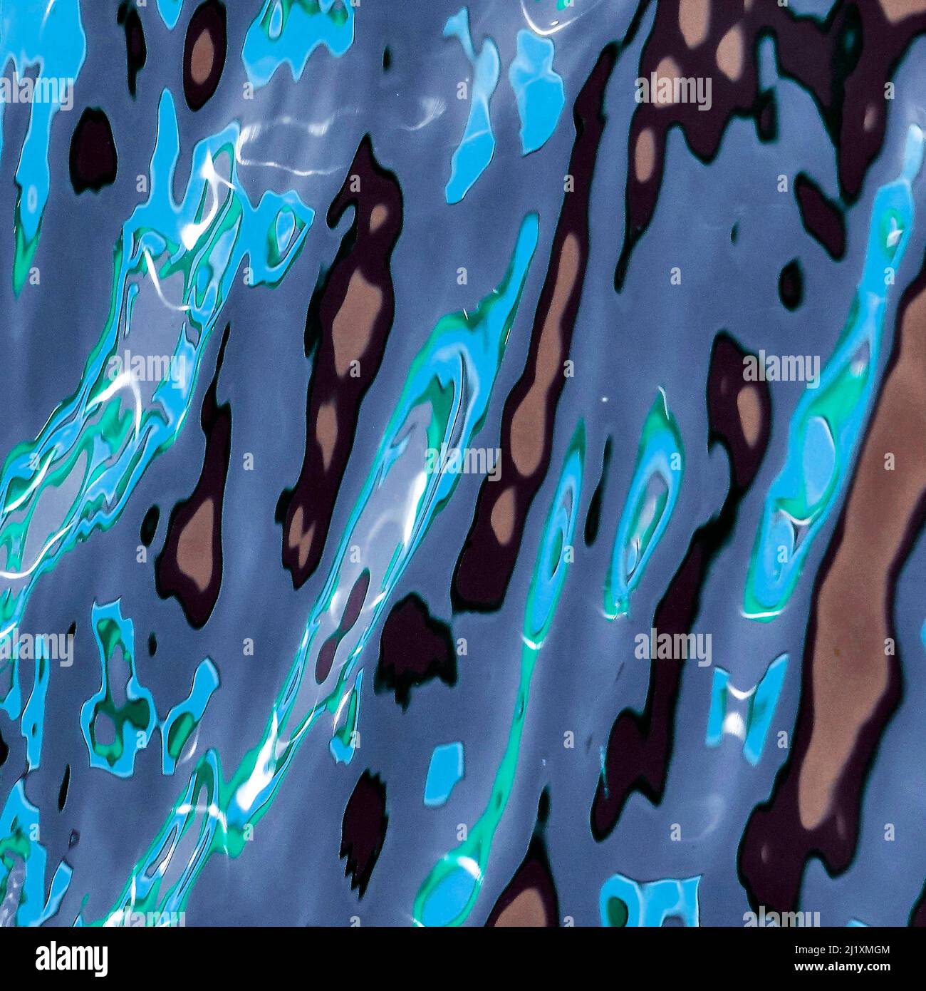 British waterway abstract photograph showing reflected pattern, texture ...