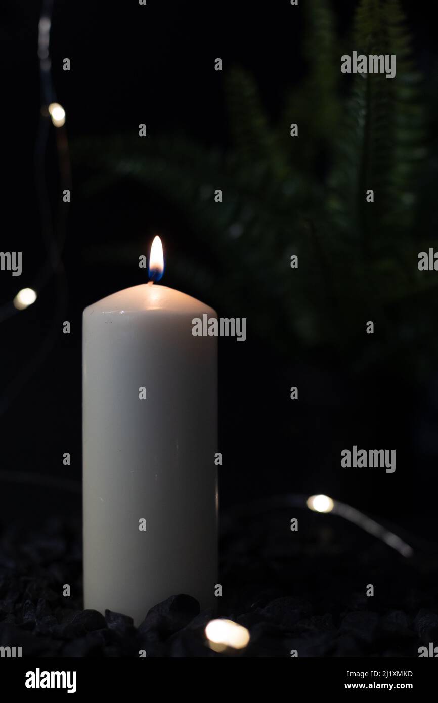 Candle light in dark house hi-res stock photography and images - Alamy