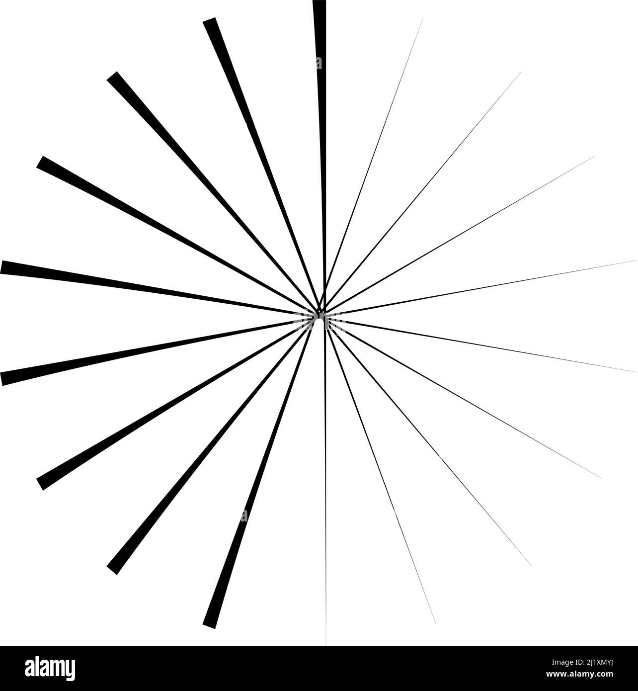 Radial, radiating and converging lines, stripes. Circular, rotated ...