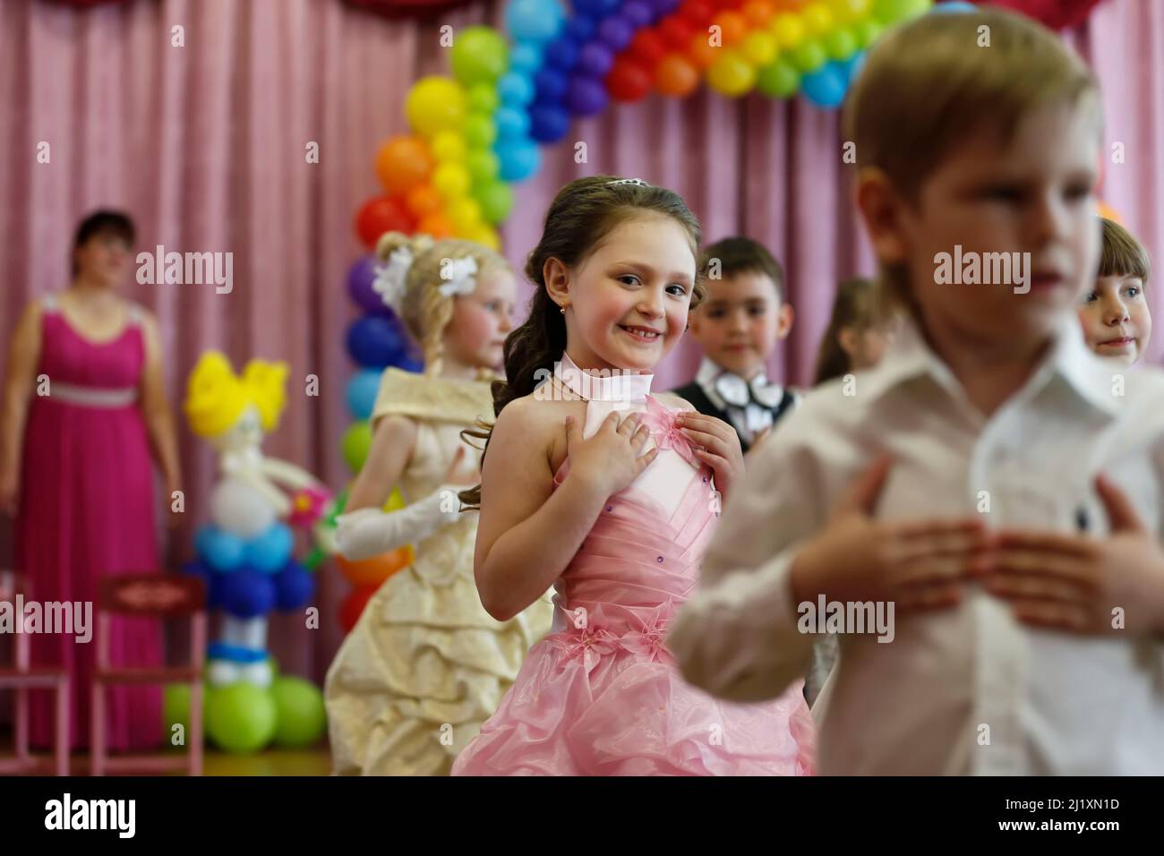 A group of children at a matinee in kindergarten Stock Photo - Alamy