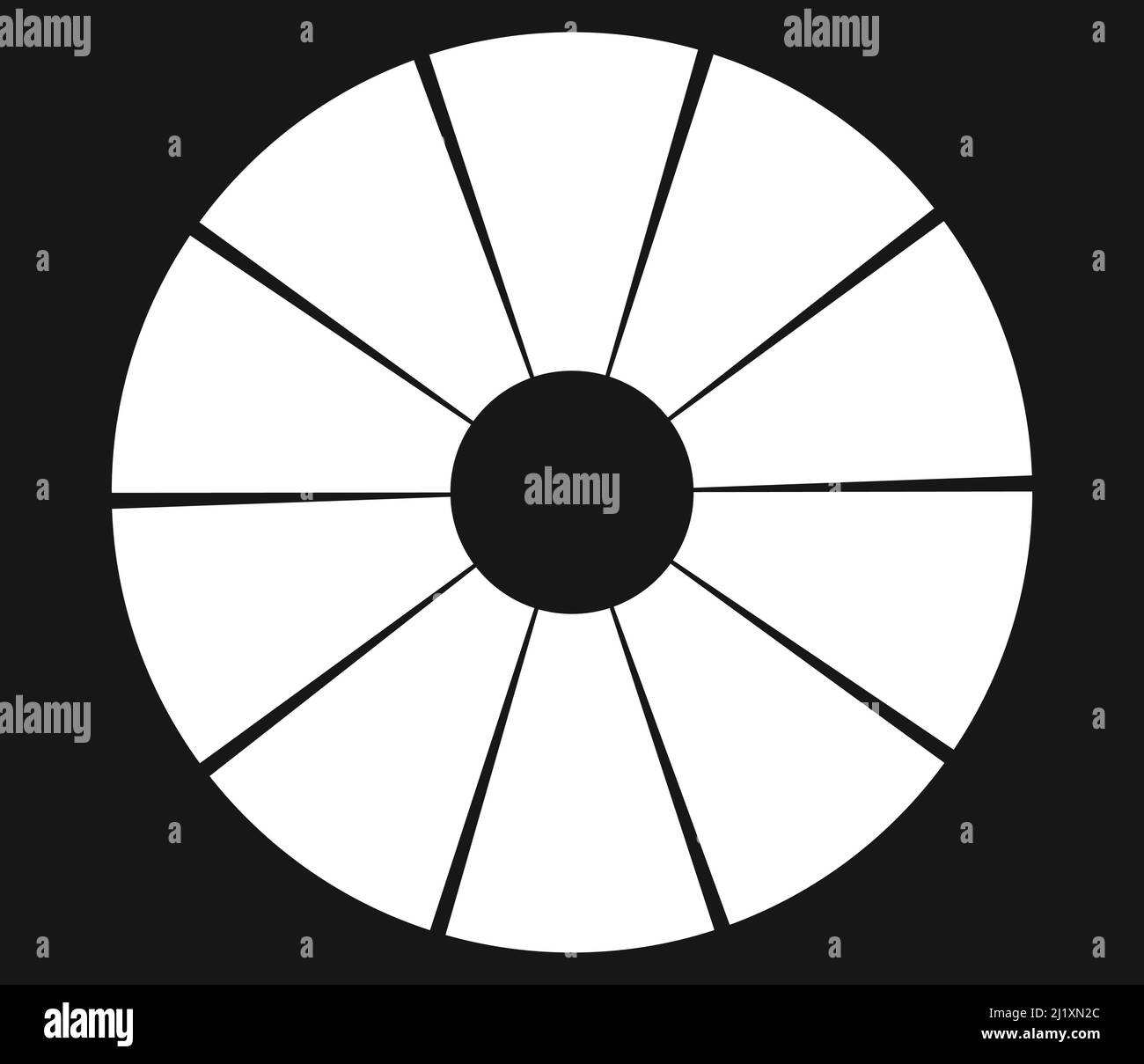 Preloader, circular loading bar. Pie chart, pie graph. Vector template ...