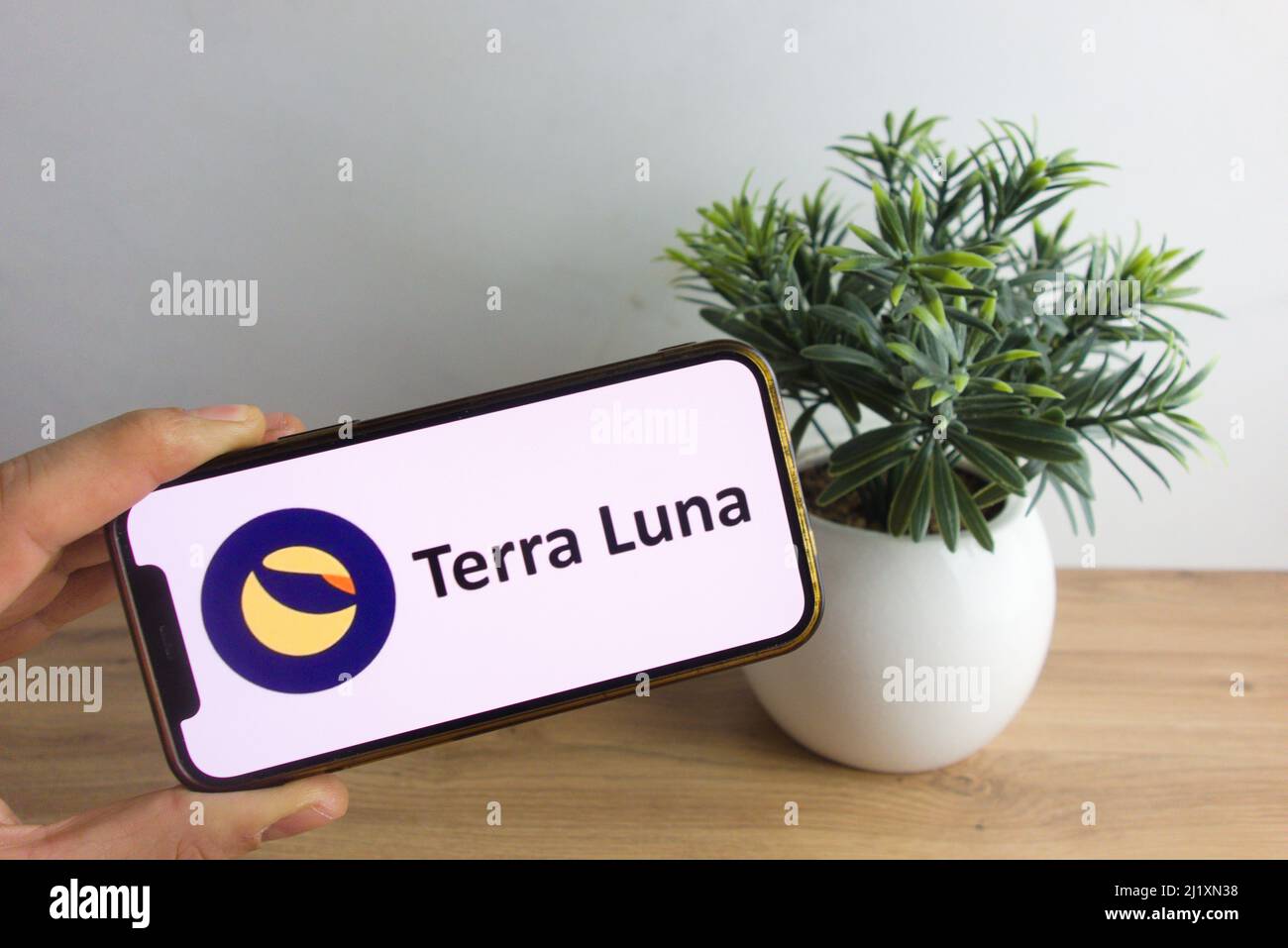 Terra luna logo hi-res stock photography and images - Alamy