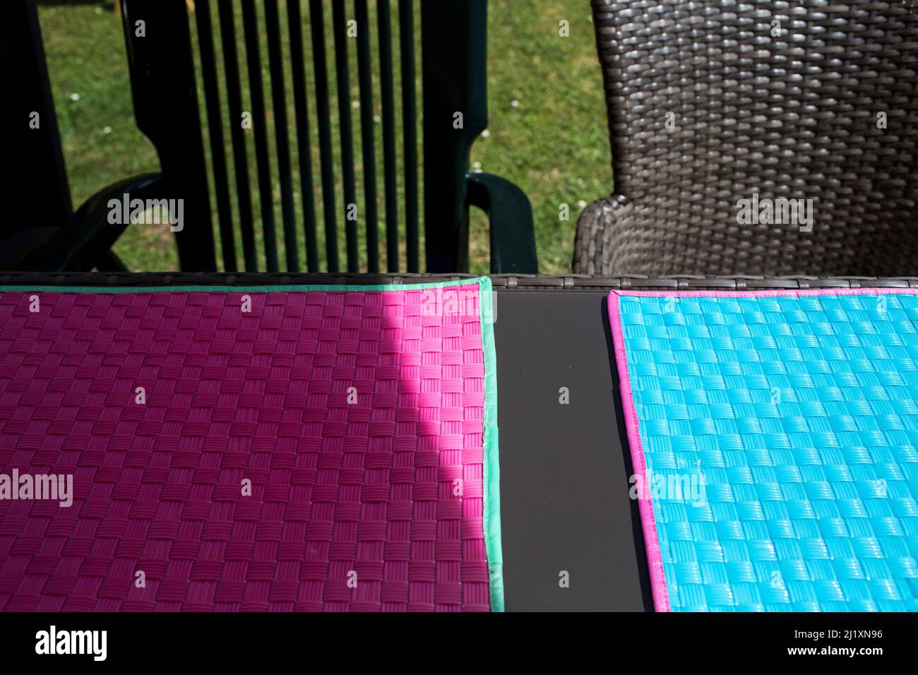 Table in sunshine laid hi-res stock photography and images - Alamy