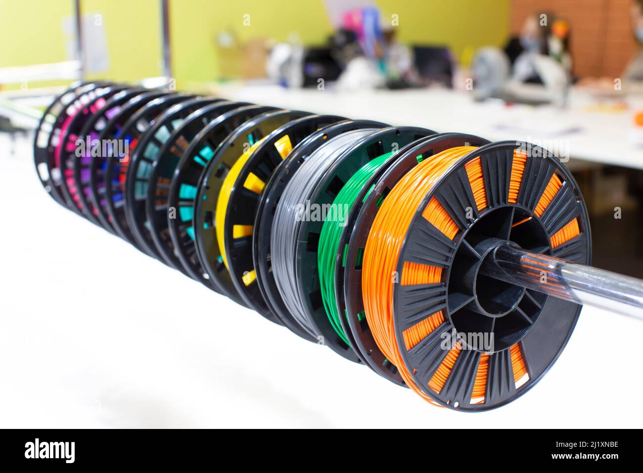 Wire spools for 3D printer Stock Photo - Alamy