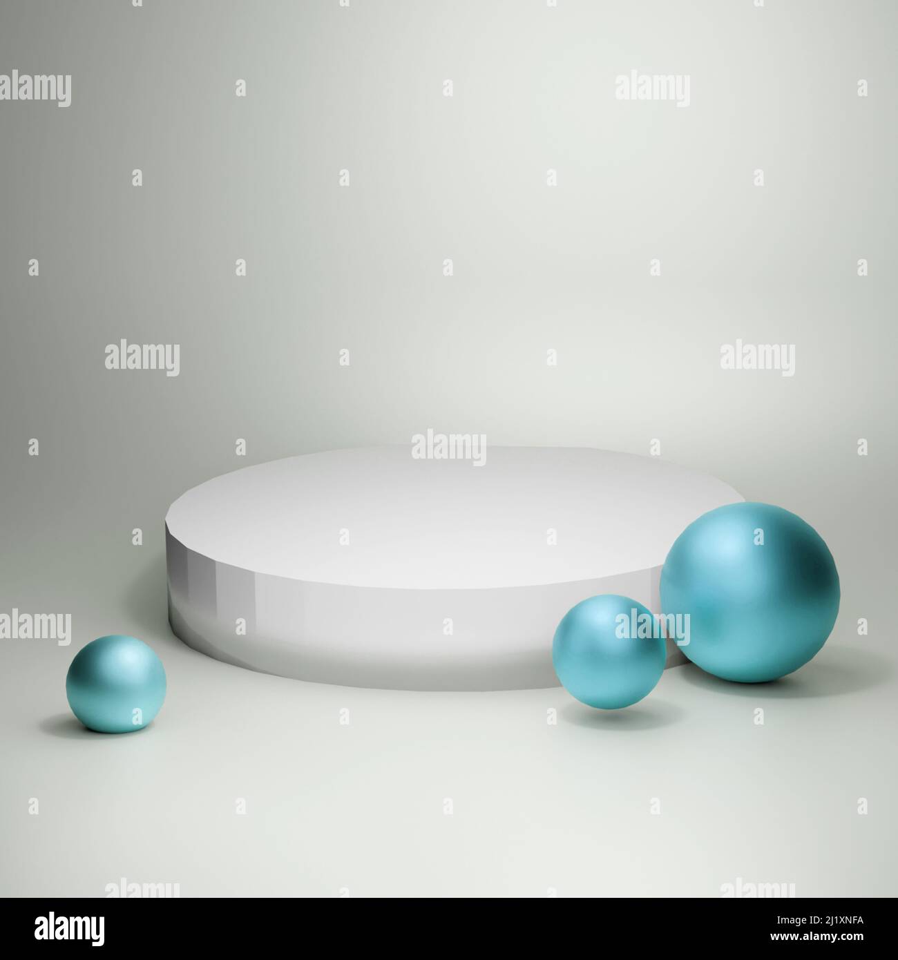 3d render illustration abstract geometric shape background podium ...