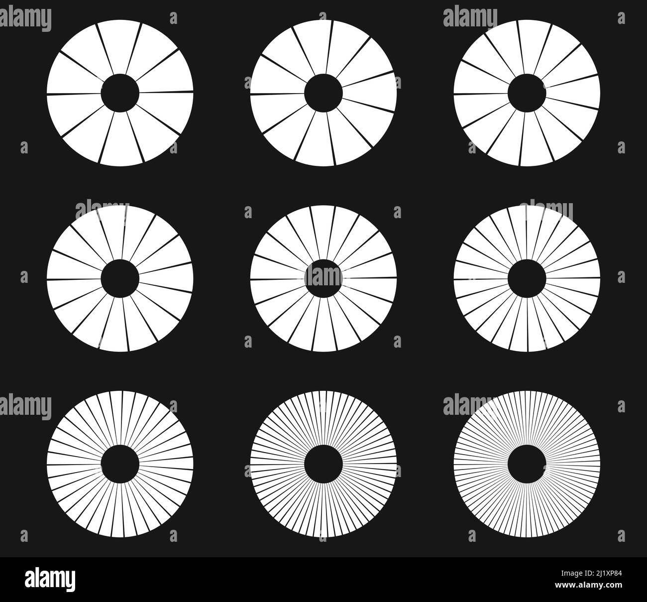 Preloader, circular loading bar. Pie chart, pie graph. Vector template - stock vector ...