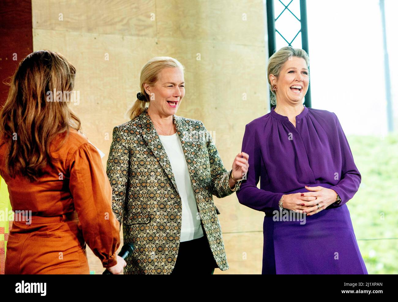 Rotterdam, Niederlande. 28th Mar, 2022. Queen Maxima of The Netherlands at the Kunsthal in ...