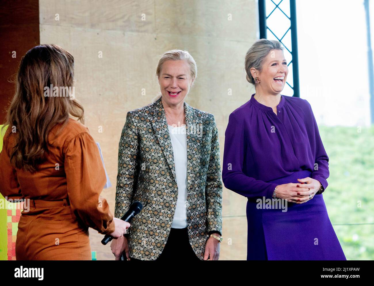 Rotterdam, Niederlande. 28th Mar, 2022. Queen Maxima of The Netherlands at the Kunsthal in ...