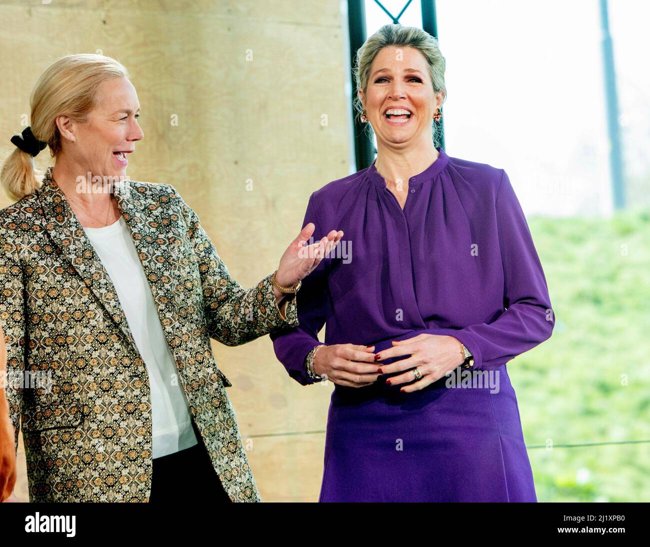 Rotterdam, Niederlande. 28th Mar, 2022. Queen Maxima of The Netherlands at the Kunsthal in ...