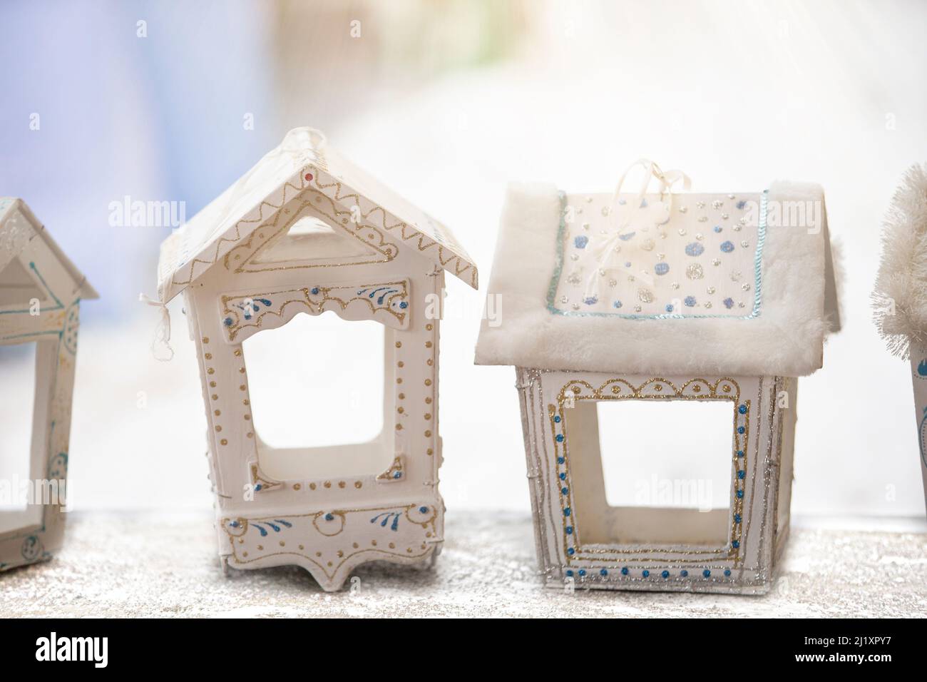 Feeders for birds from improvised materials. Christmas tree feeders ...