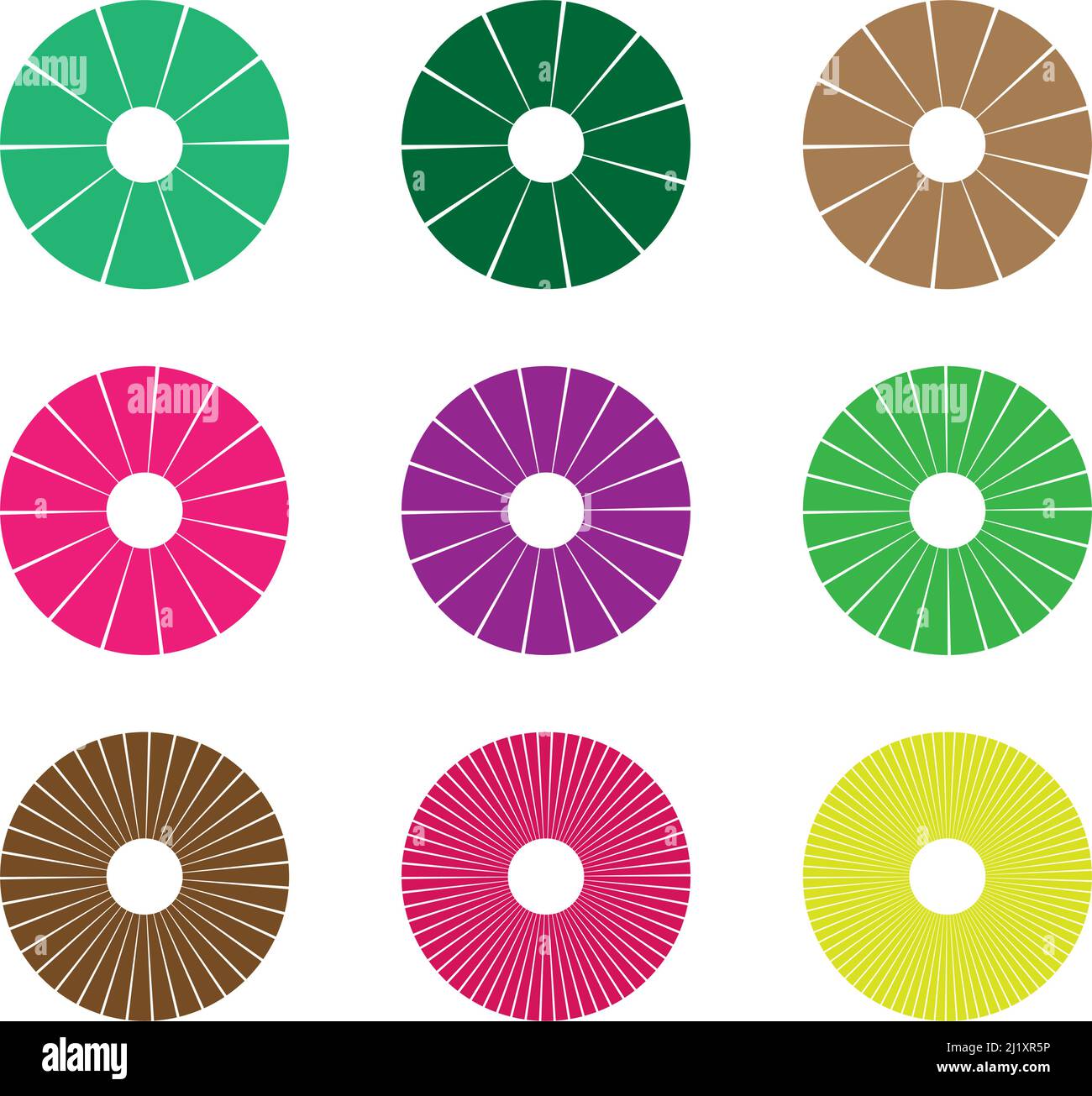 Preloader, circular loading bar. Pie chart, pie graph. Vector template - stock vector ...
