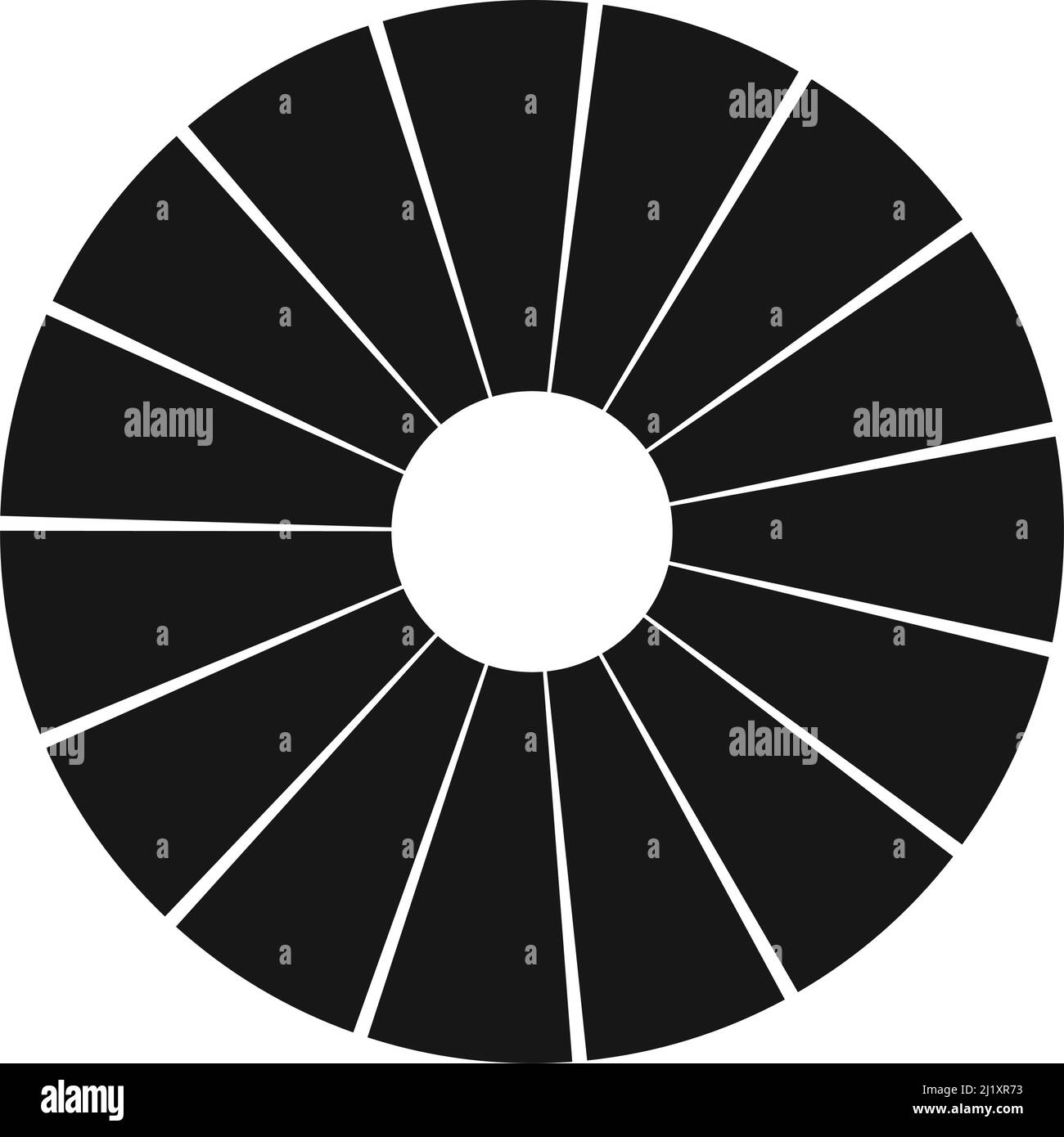 Preloader, circular loading bar. Pie chart, pie graph. Vector template ...