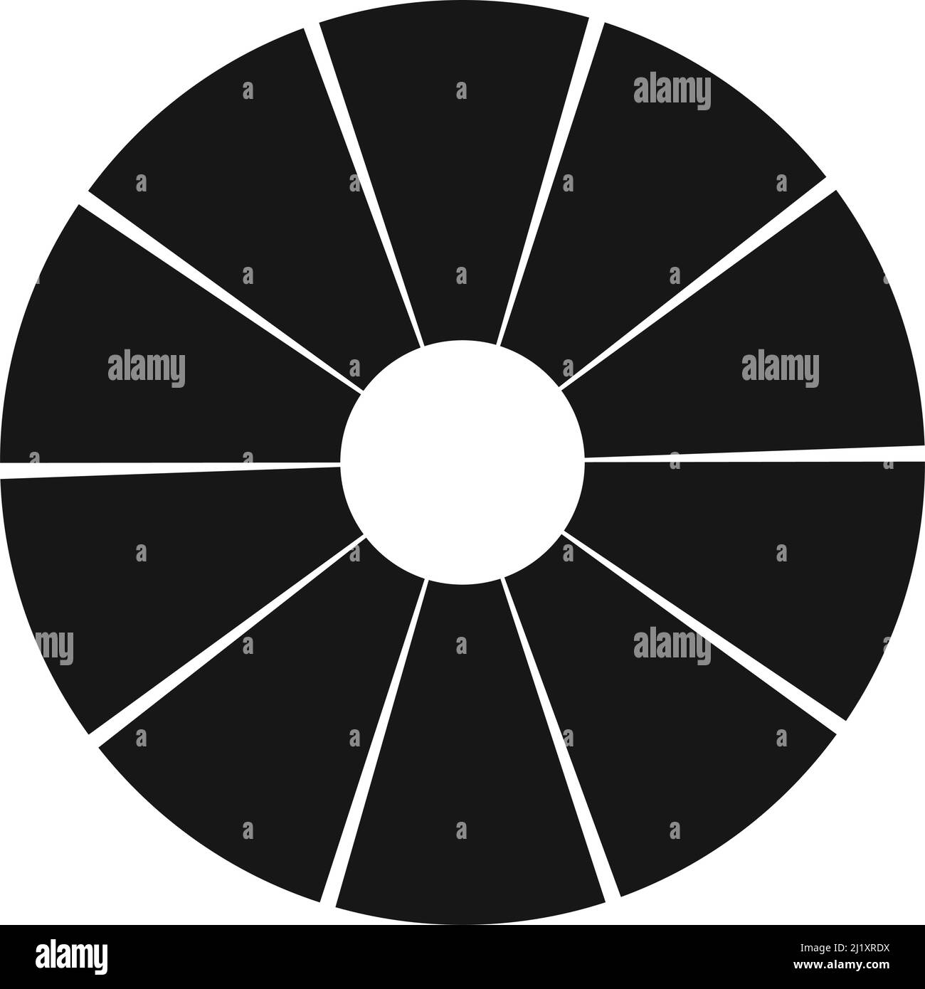 Preloader, circular loading bar. Pie chart, pie graph. Vector template - stock vector ...