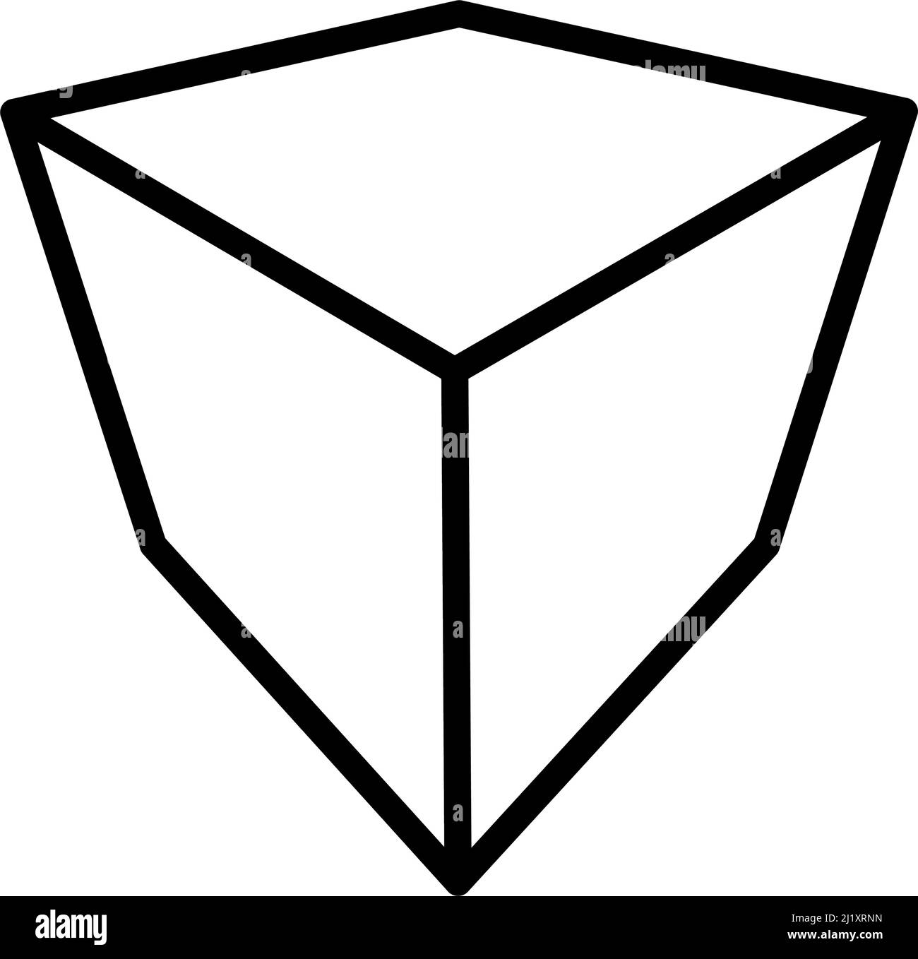 3d Cube icon, symbol illustration. Building, cargo icon. Squares cubic ...