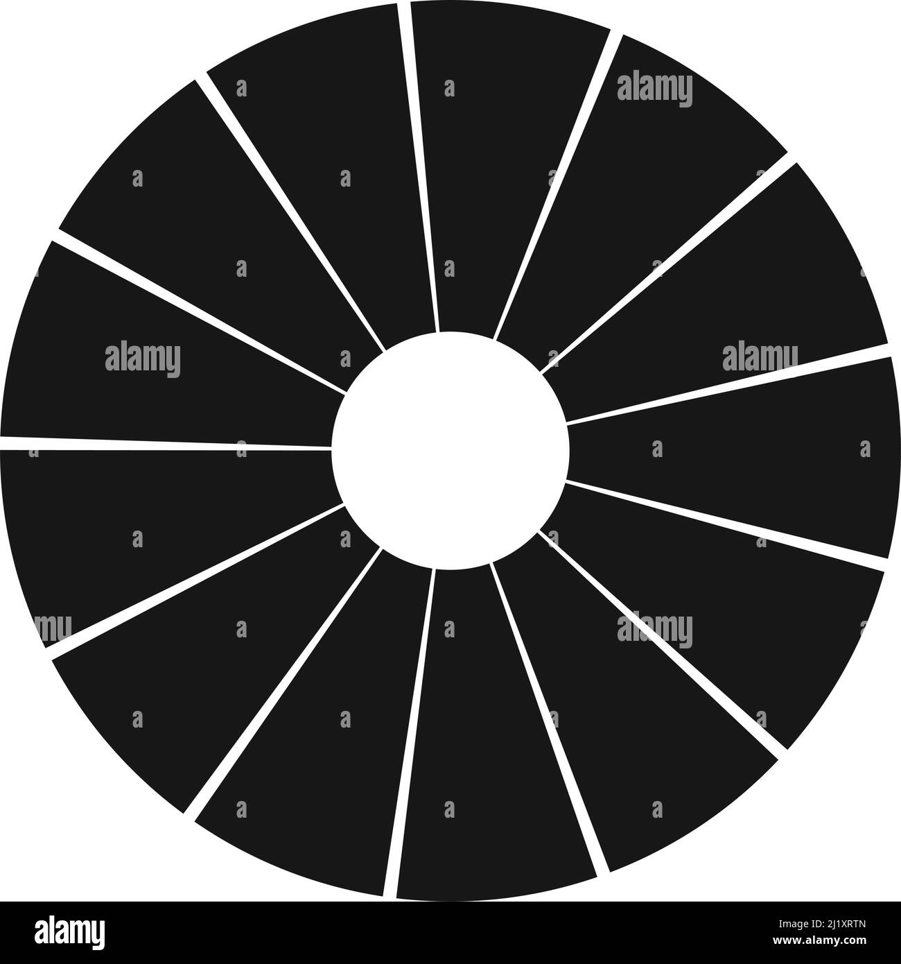 Preloader, circular loading bar. Pie chart, pie graph. Vector template ...