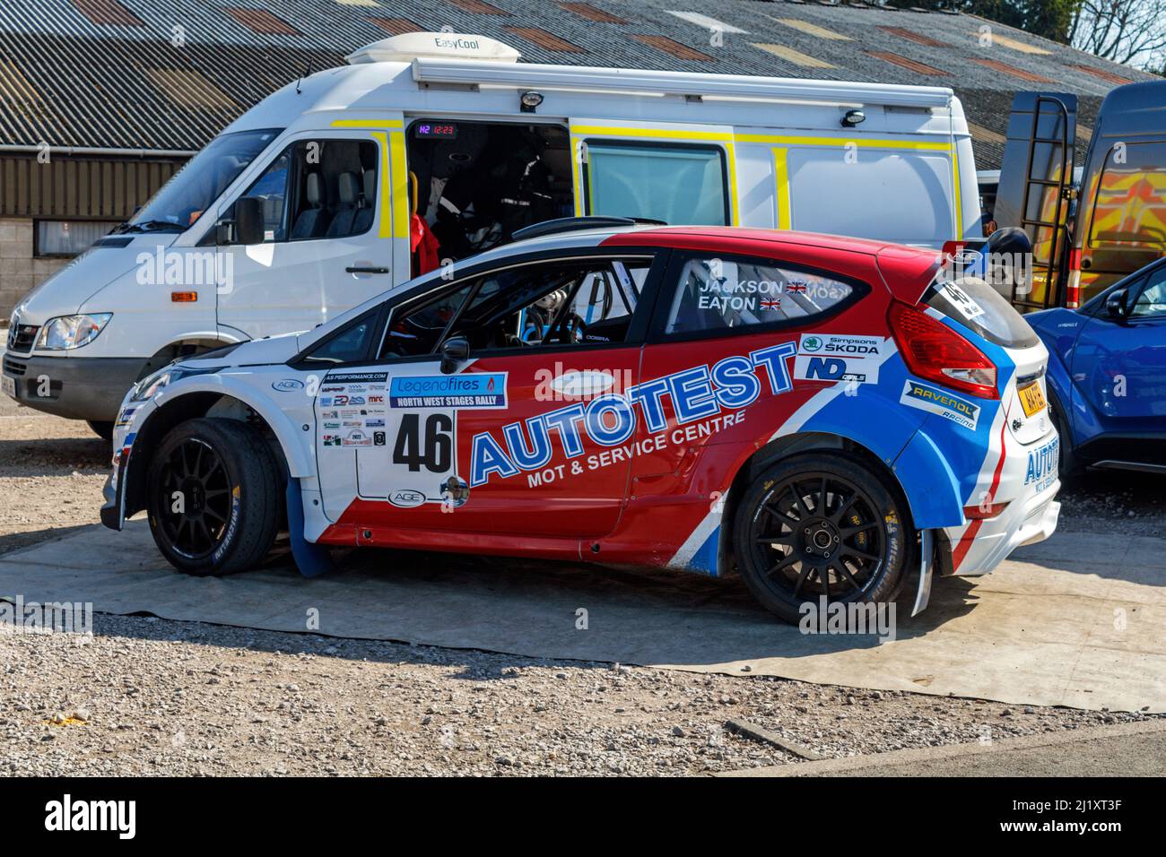 Ford Fiesta Rally4. North West Stages Rally 2022 Stock Photo - Alamy