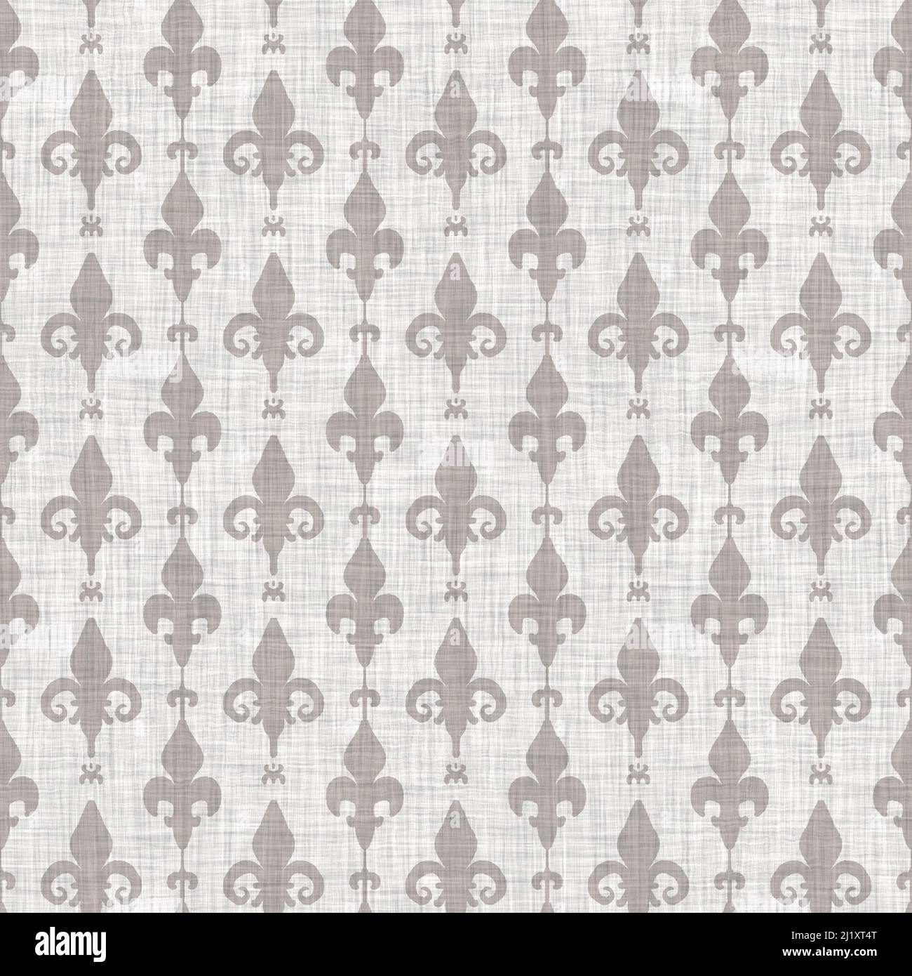 French fleur de lis royal lily seamless pattern. Farmhouse cottage ...