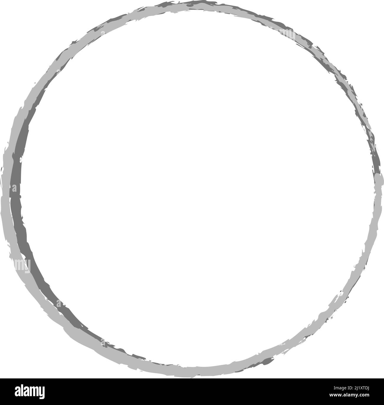 Random circles with hand drawn, free hand drawing effect. Concentric ...