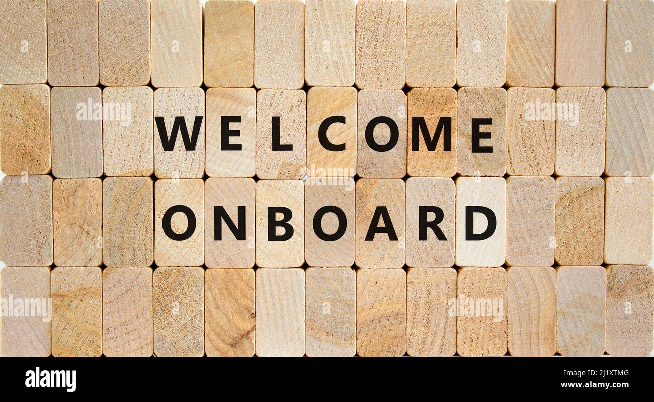 Welcome onboard and support symbol. Concept words Welcome onboard on ...