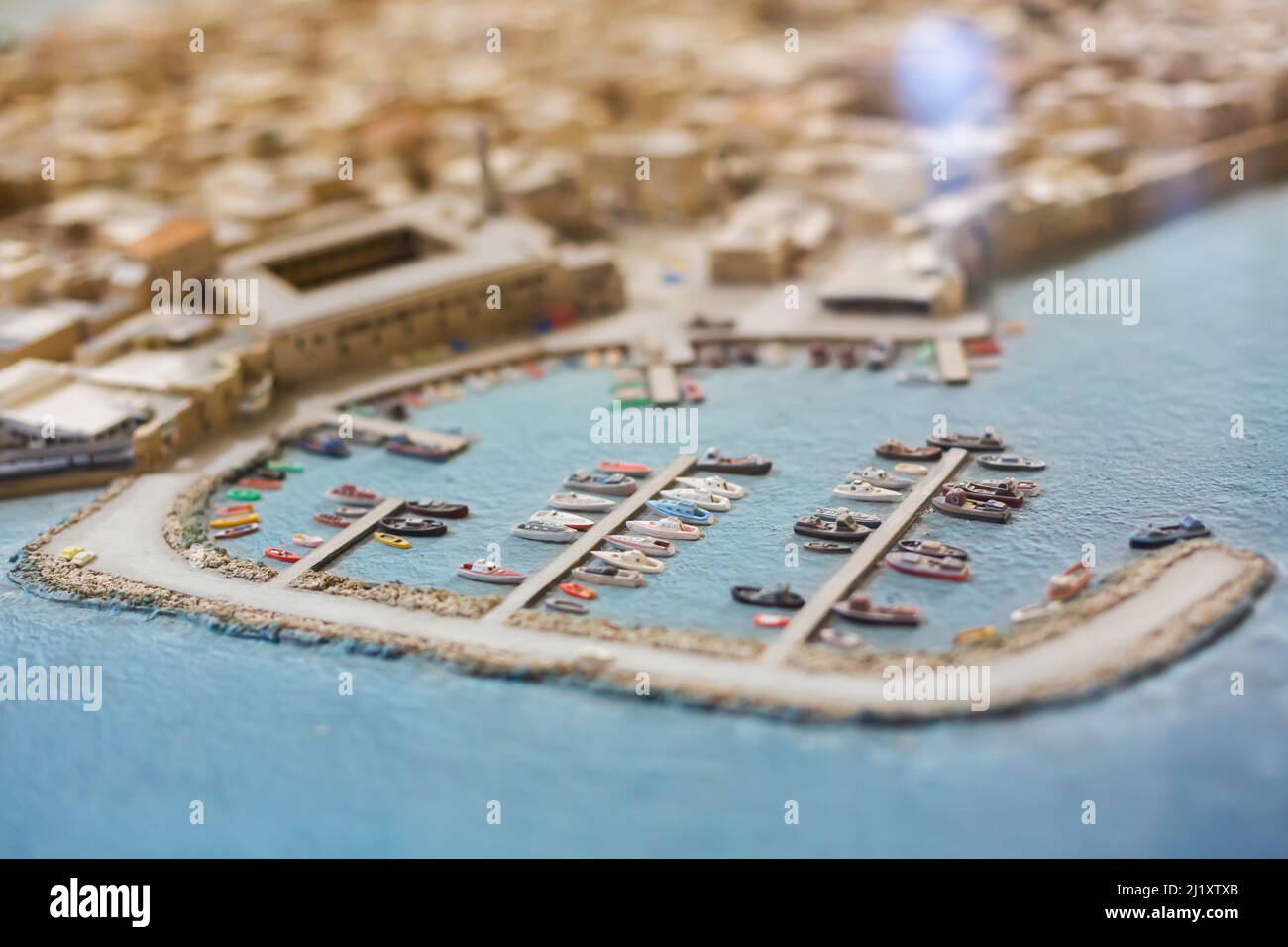 Miniature model of the old city of Israel with all the buildings Stock ...