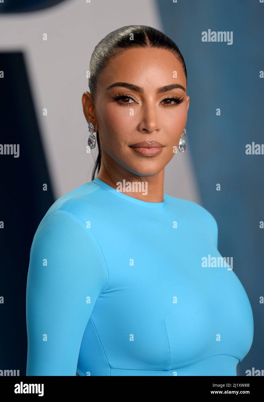 March 27th, 2022, Los Angeles, USA. Kim Kardashian attending the Vanity ...