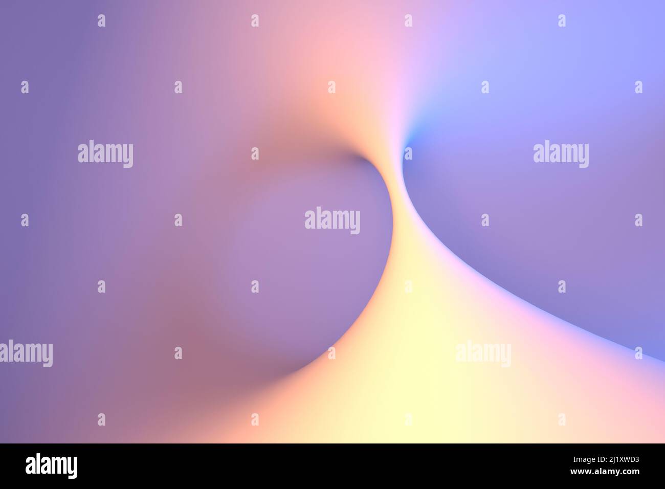Abstract digital background with colorful soft shapes, 3d render ...