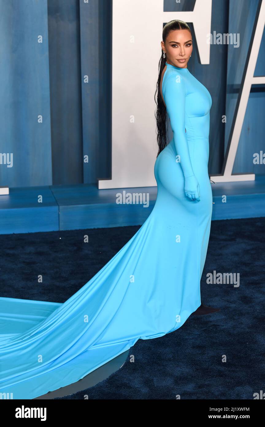 March 27th, 2022, Los Angeles, USA. Kim Kardashian attending the Vanity ...