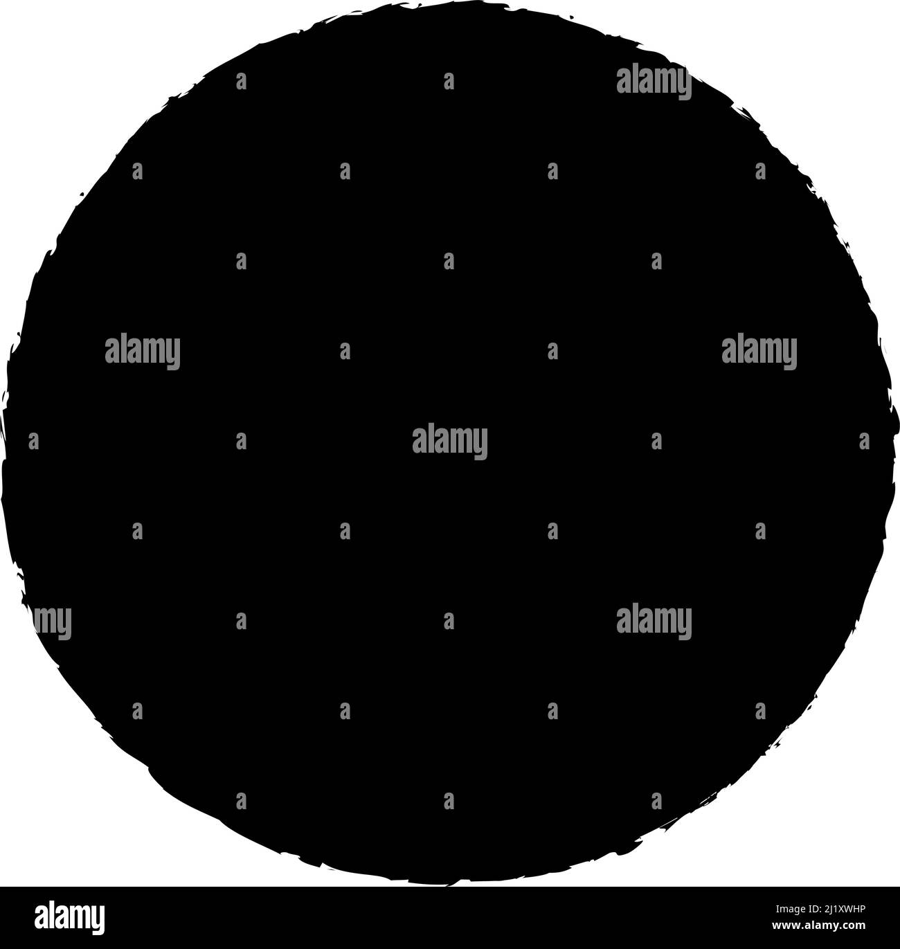 Random circles with hand drawn, free hand drawing effect. Concentric ...