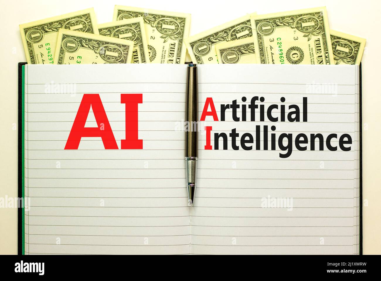 AI artificial intelligence symbol. Words AI artificial intelligence on ...