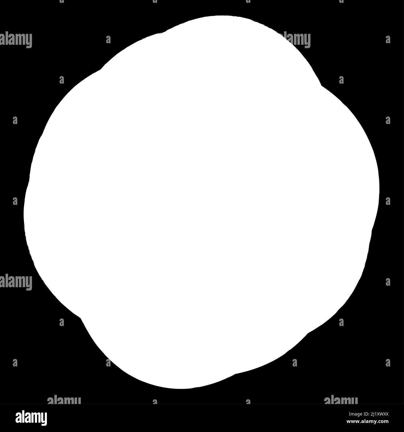 Random circles with hand drawn, free hand drawing effect. Concentric ...