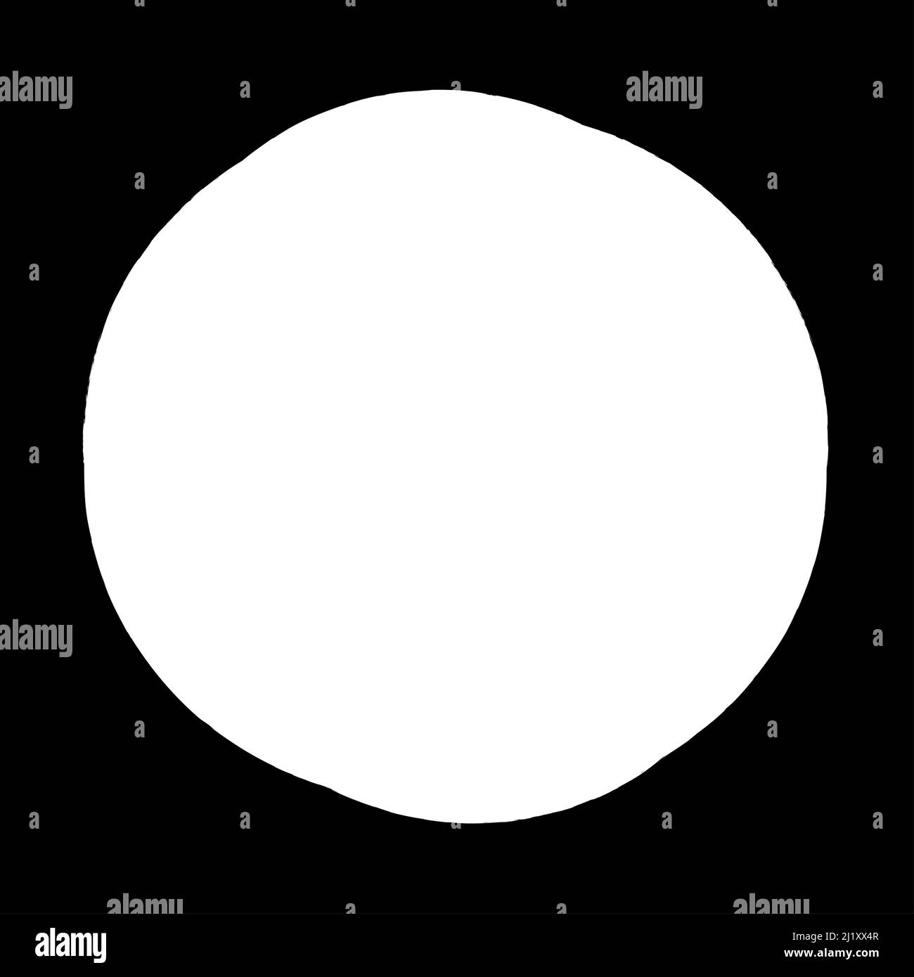 Random circles with hand drawn, free hand drawing effect. Concentric ...