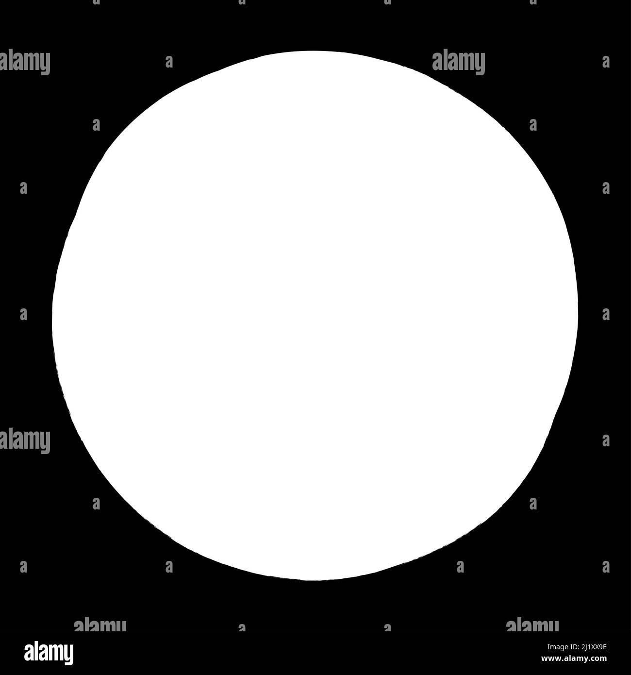 Random circles with hand drawn, free hand drawing effect. Concentric ...