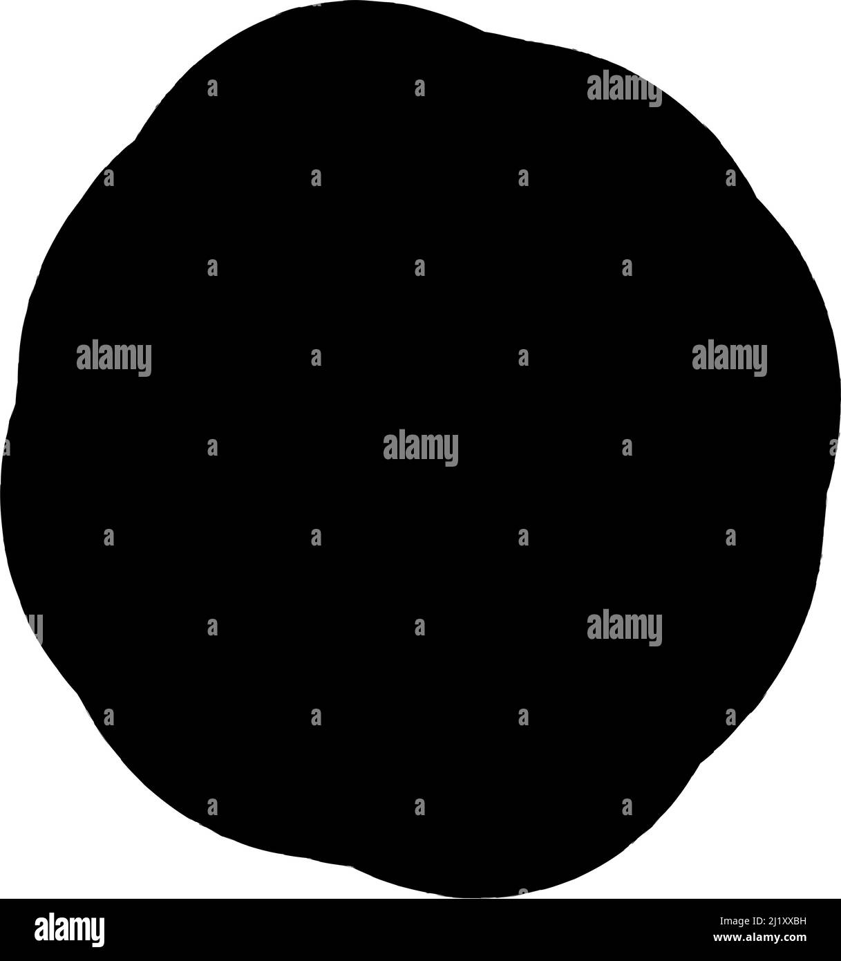 Random circles with hand drawn, free hand drawing effect. Concentric ...