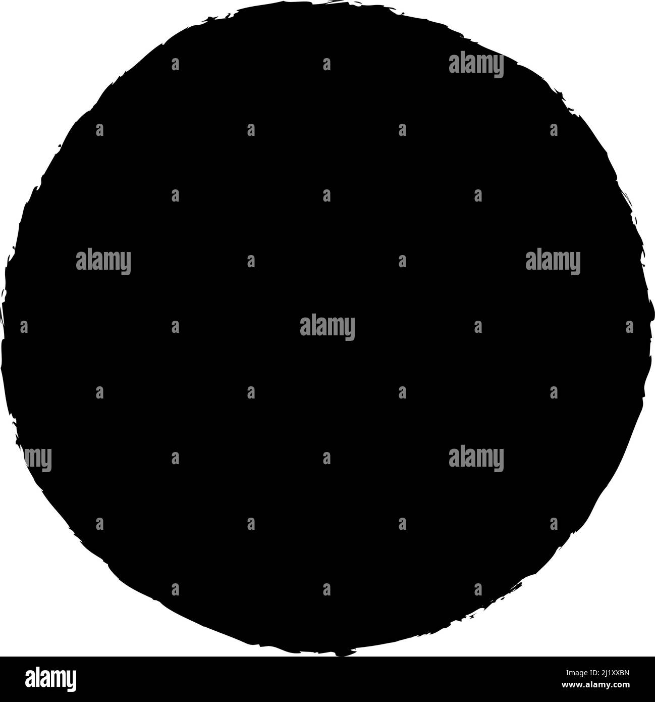 Random circles with hand drawn, free hand drawing effect. Concentric ...