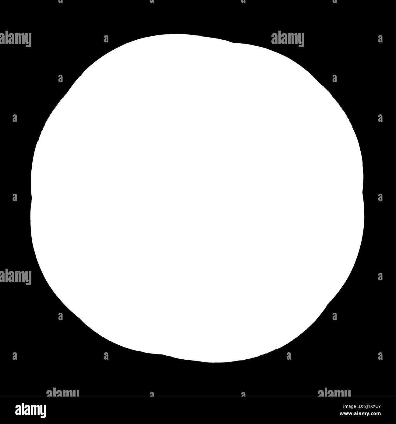 Random circles with hand drawn, free hand drawing effect. Concentric ...