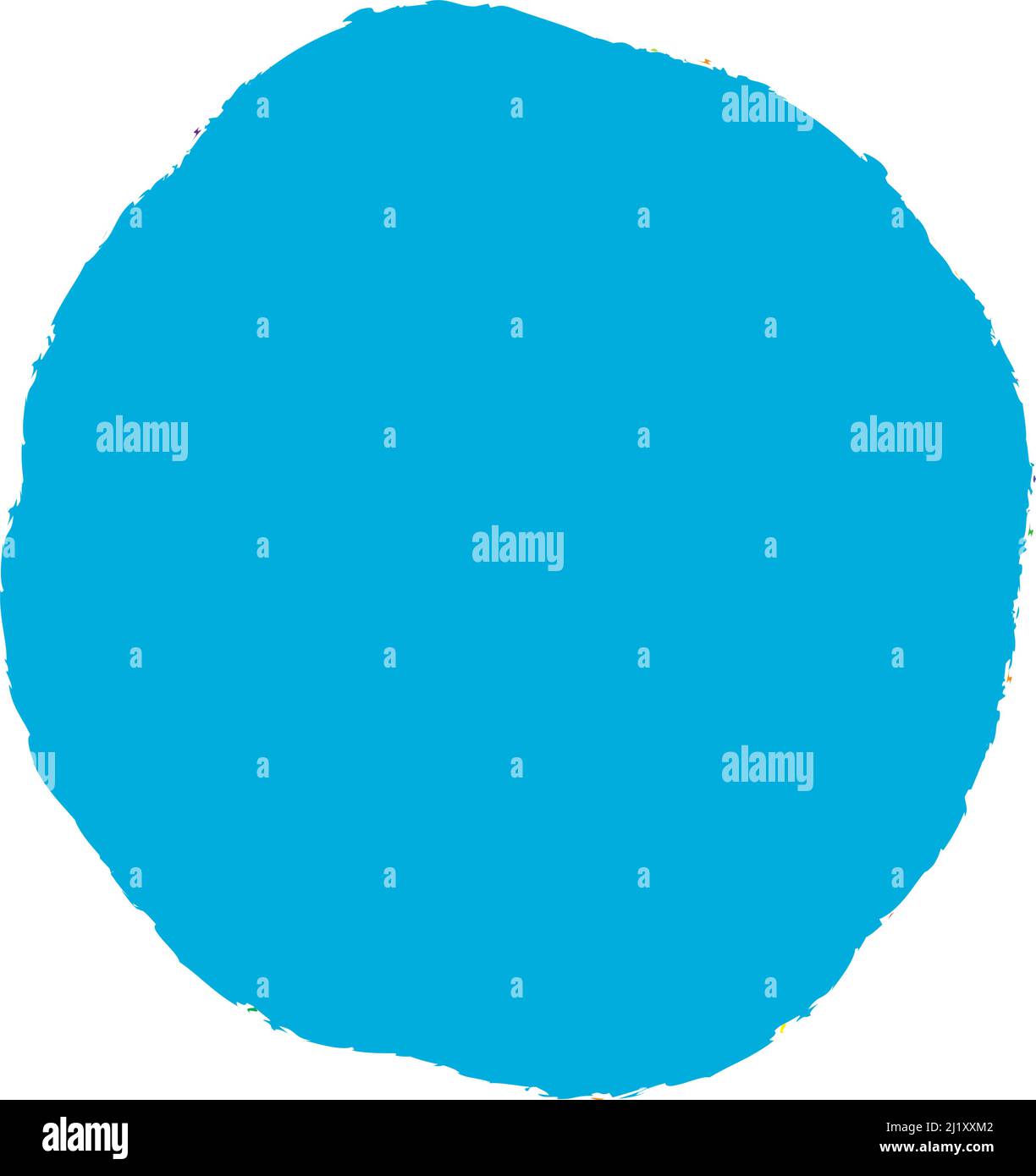 Random circles with hand drawn, free hand drawing effect. Concentric ...