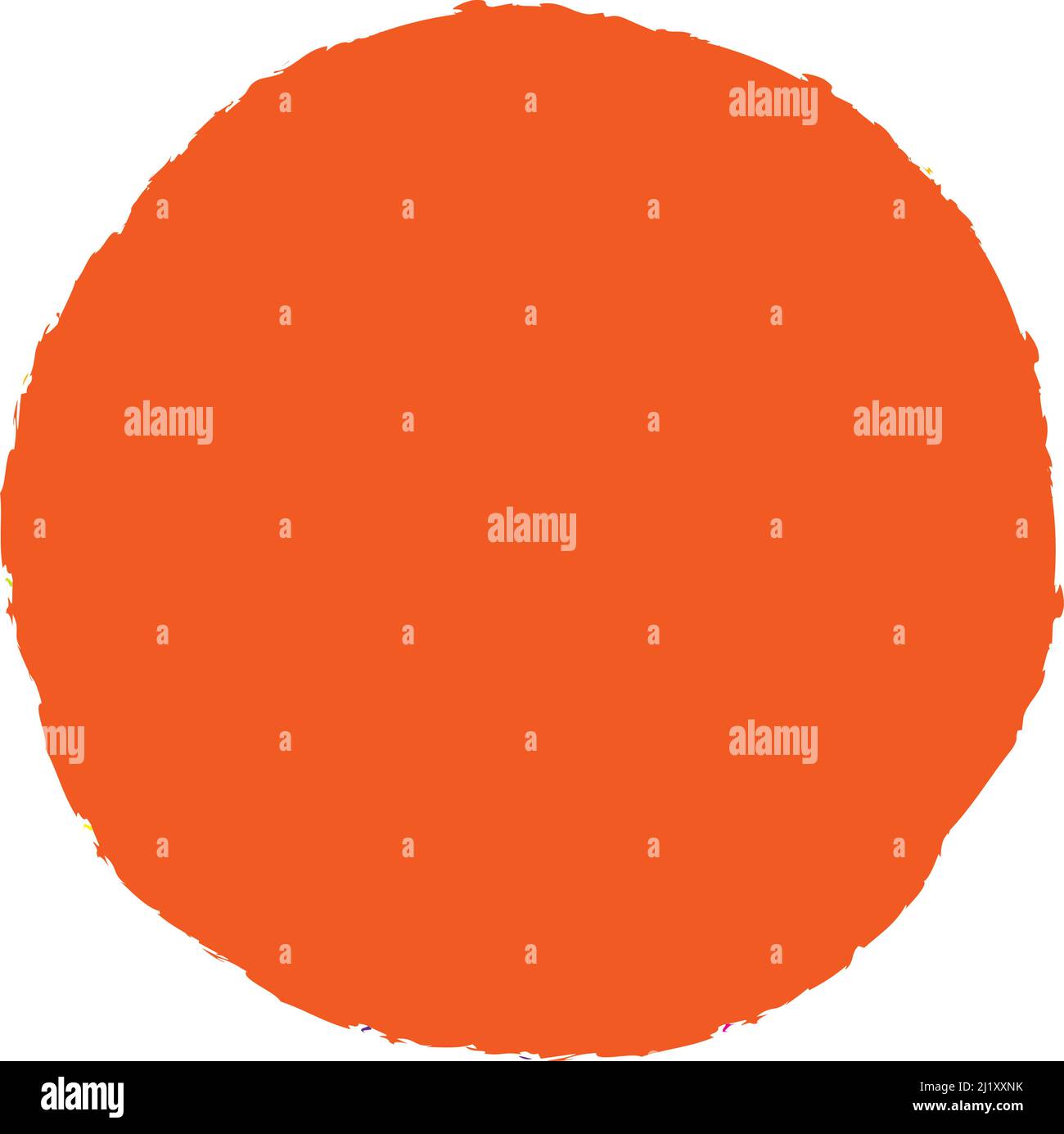 Random circles with hand drawn, free hand drawing effect. Concentric ...