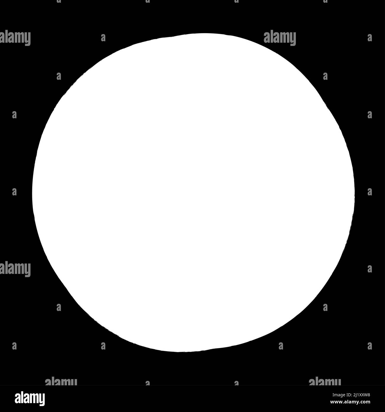 Random circles with hand drawn, free hand drawing effect. Concentric ...