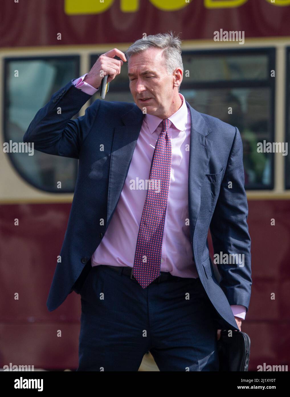 London, England, UK. 28th Mar, 2022. Chief of Defence Staff Admiral ...