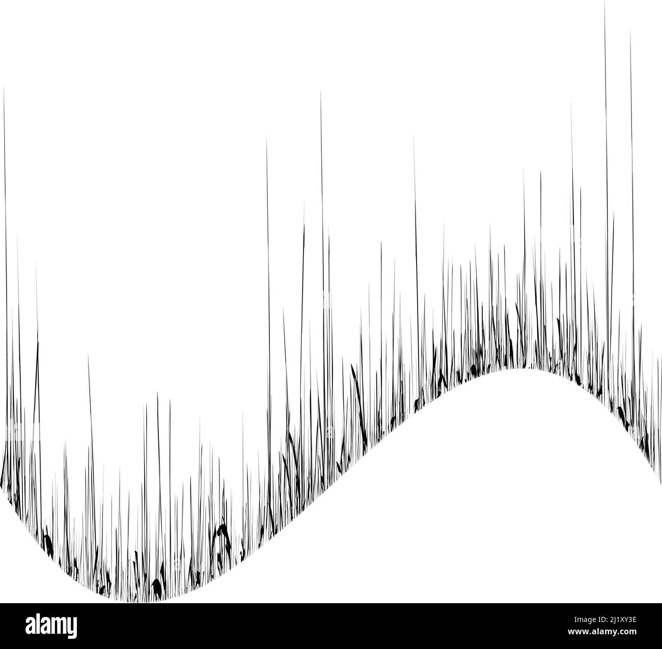 Sound, music equalizer, EQ. Random lines chart, graph. Soundtrack ...
