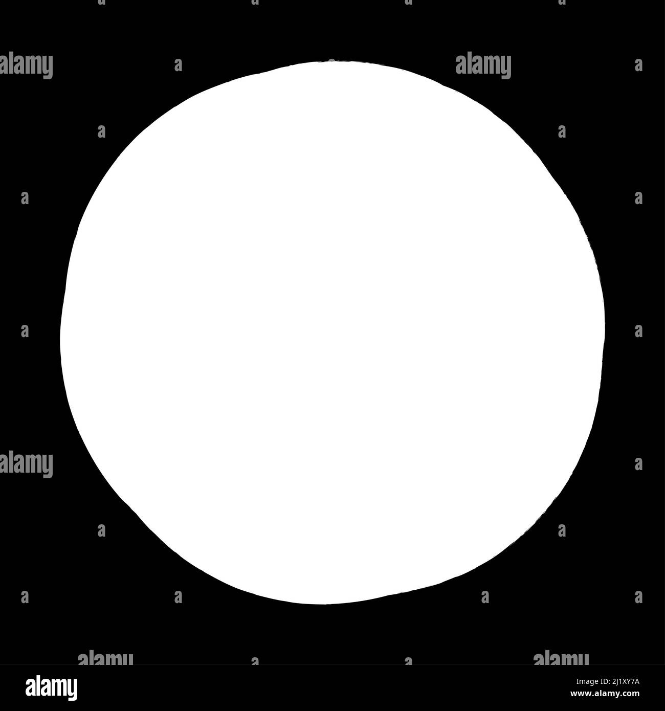 Random circles with hand drawn, free hand drawing effect. Concentric ...