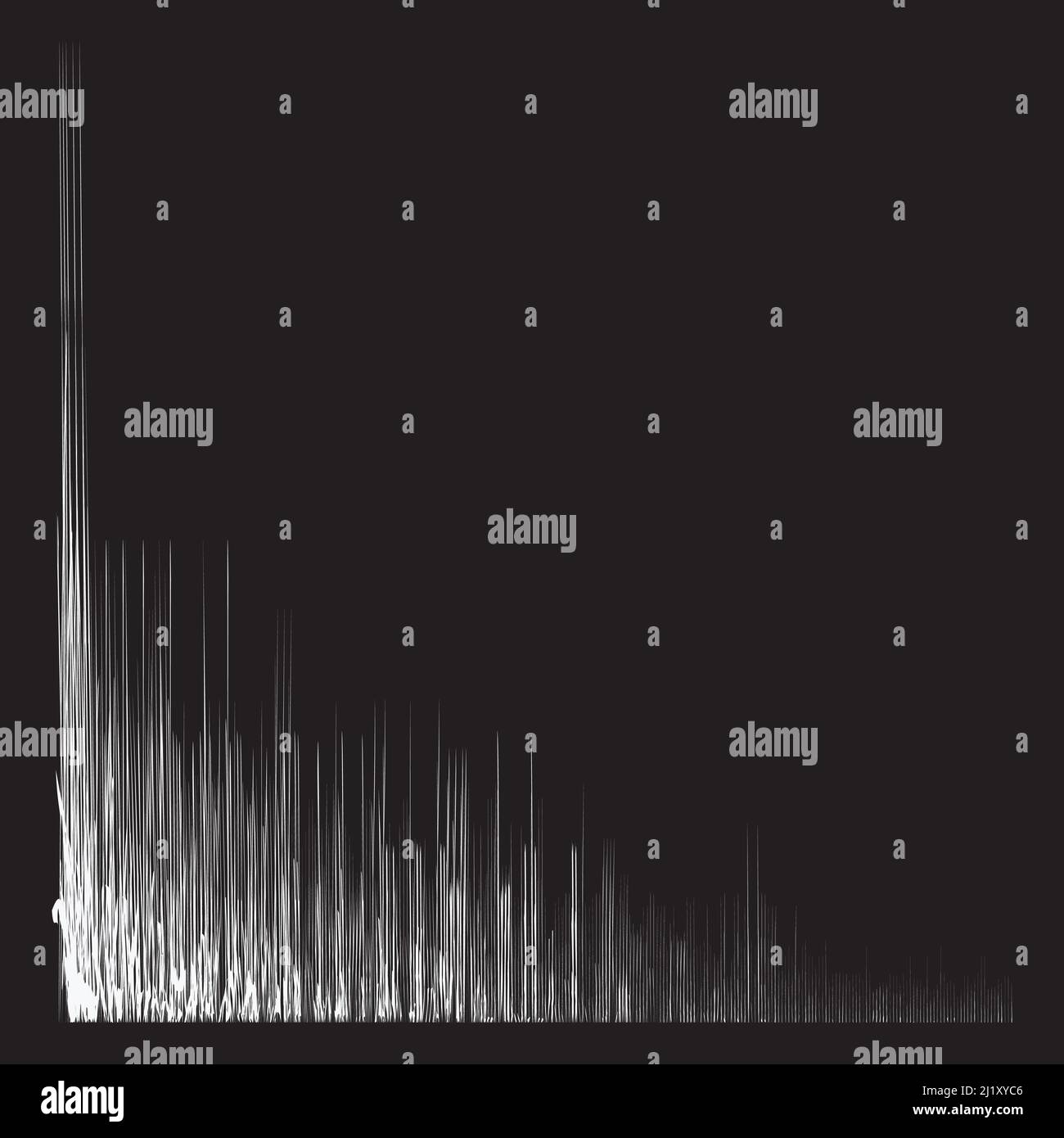 Sound, music equalizer, EQ. Random lines chart, graph. Soundtrack ...