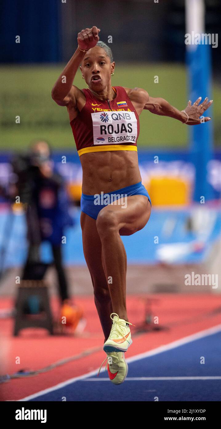 Yulimar Rojas VEN competing in the women’s triple jump on Day Three of ...