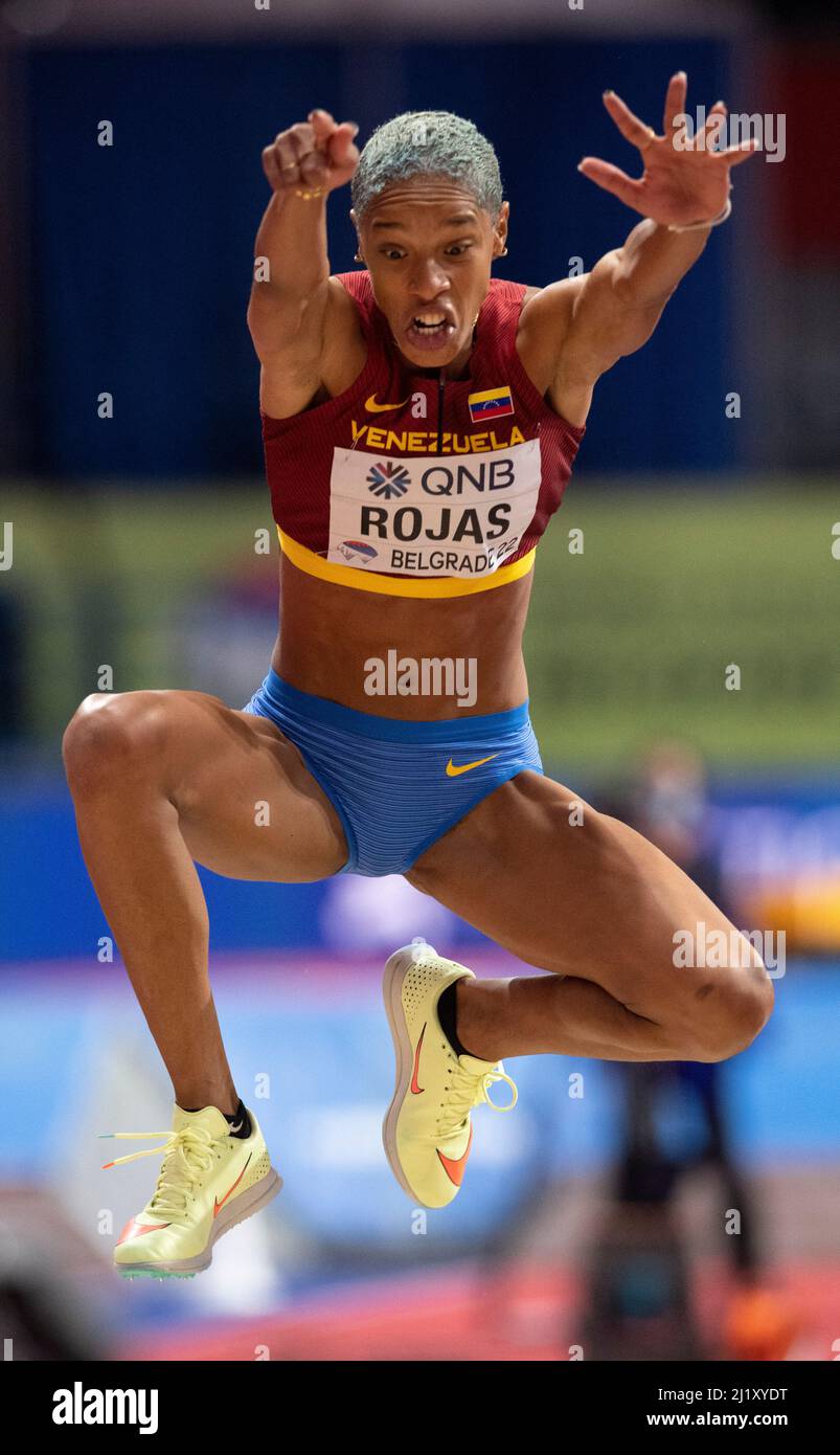 Yulimar Rojas VEN competing in the women’s triple jump on Day Three of ...