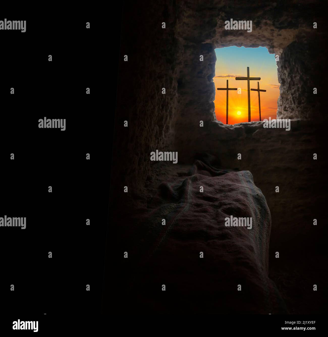 Golgotha hill hi-res stock photography and images - Alamy