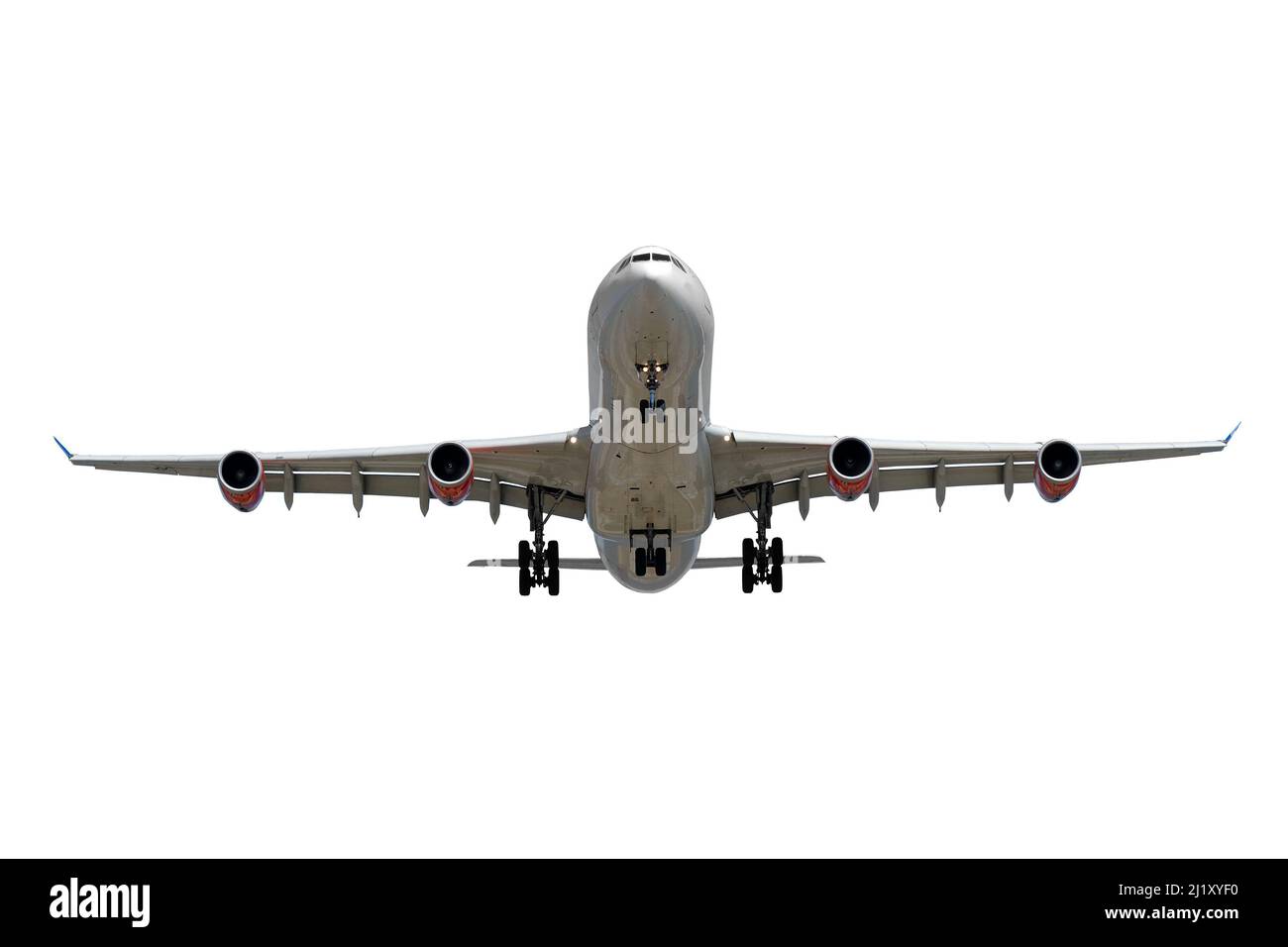 An airplane on a clean white background Stock Photo - Alamy