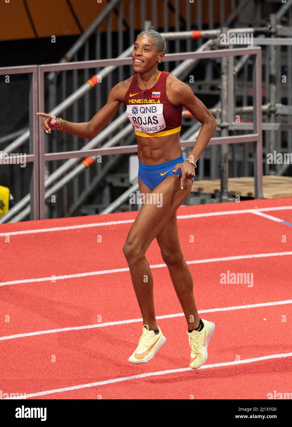 Yulimar Rojas VEN competing in the women’s triple jump on Day Three of ...