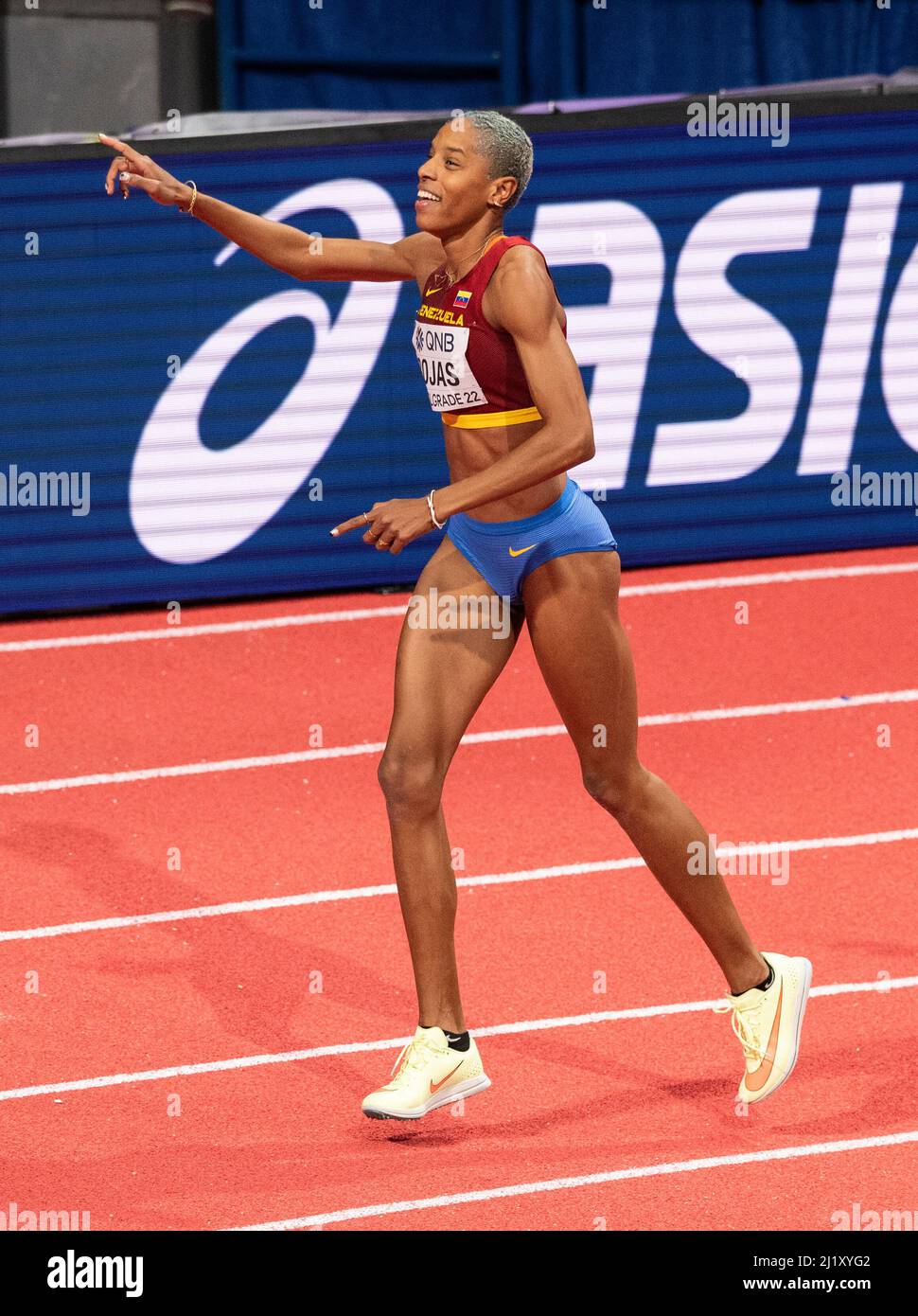 Yulimar Rojas VEN competing in the women’s triple jump on Day Three of ...