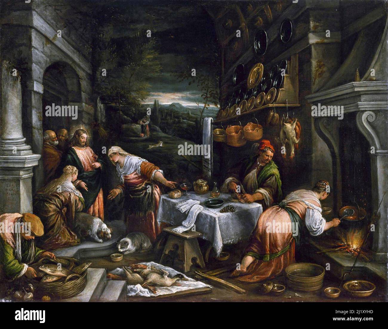 Jesus with martha and mary hi-res stock photography and images - Alamy